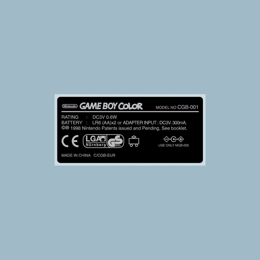 Game Boy Color Labels – Bluish Squirrel