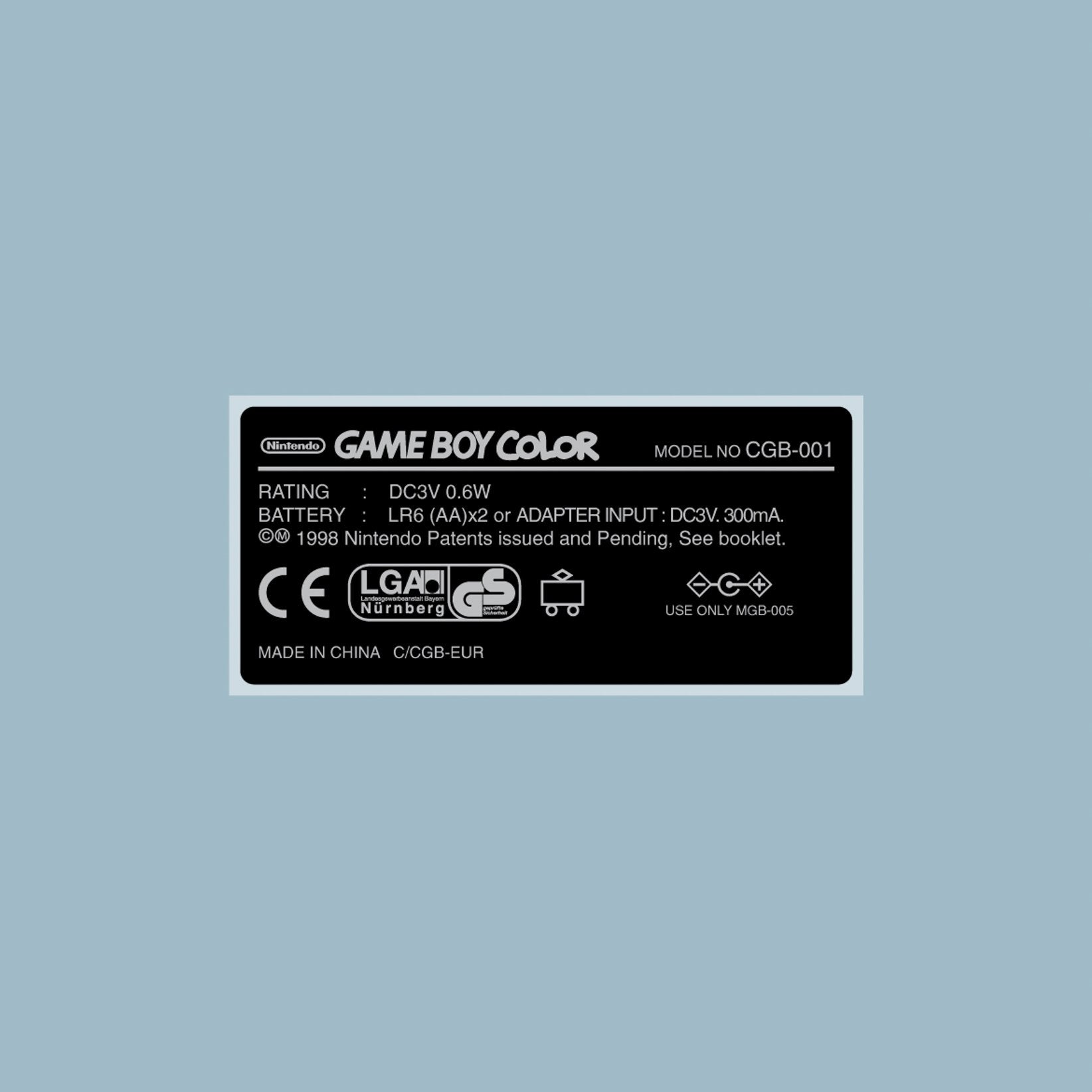 Game Boy Color Labels – Bluish Squirrel